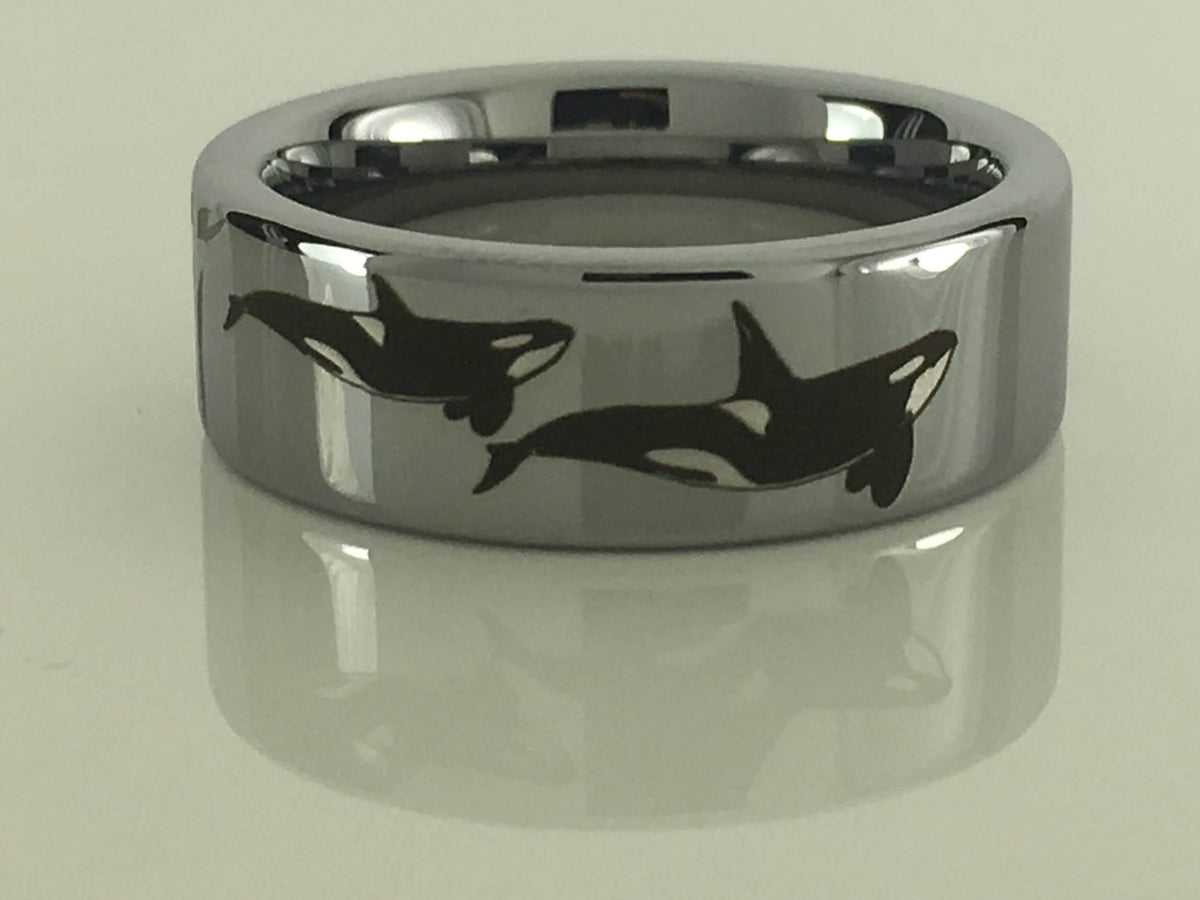 Tungsten Carbide Orca Ring - My Shinies