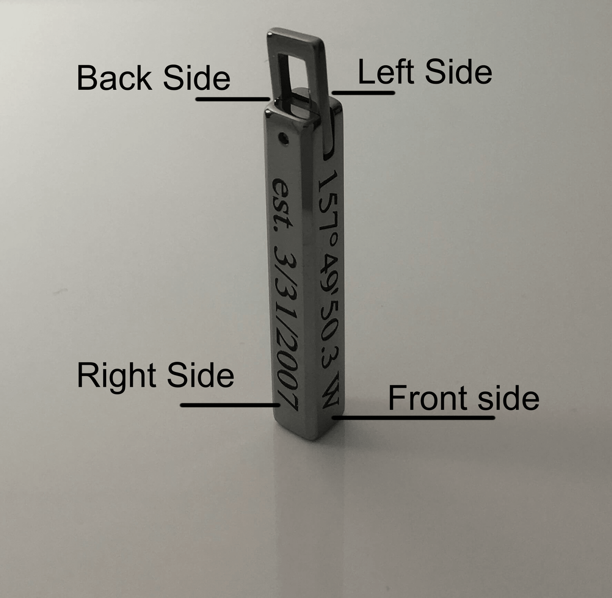 Tungsten Bar Pendant Necklace - My Shinies