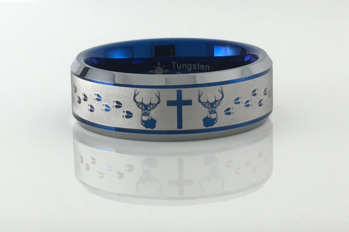 Tungsten Buck Cross Buck ring - My Shinies