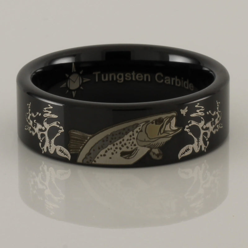 Trout Jumping Tungsten Ring - My Shinies