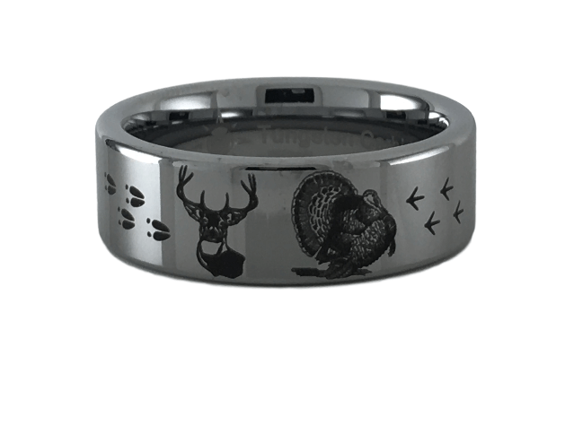 Deer and Turkey Tungsten Ring - My Shinies