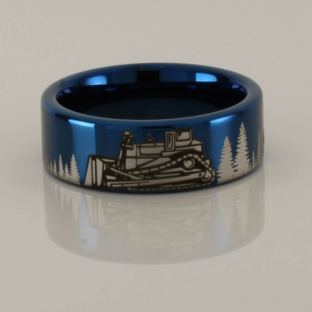 Excavator Chainsaw Bulldozer Tungsten Ring - My Shinies