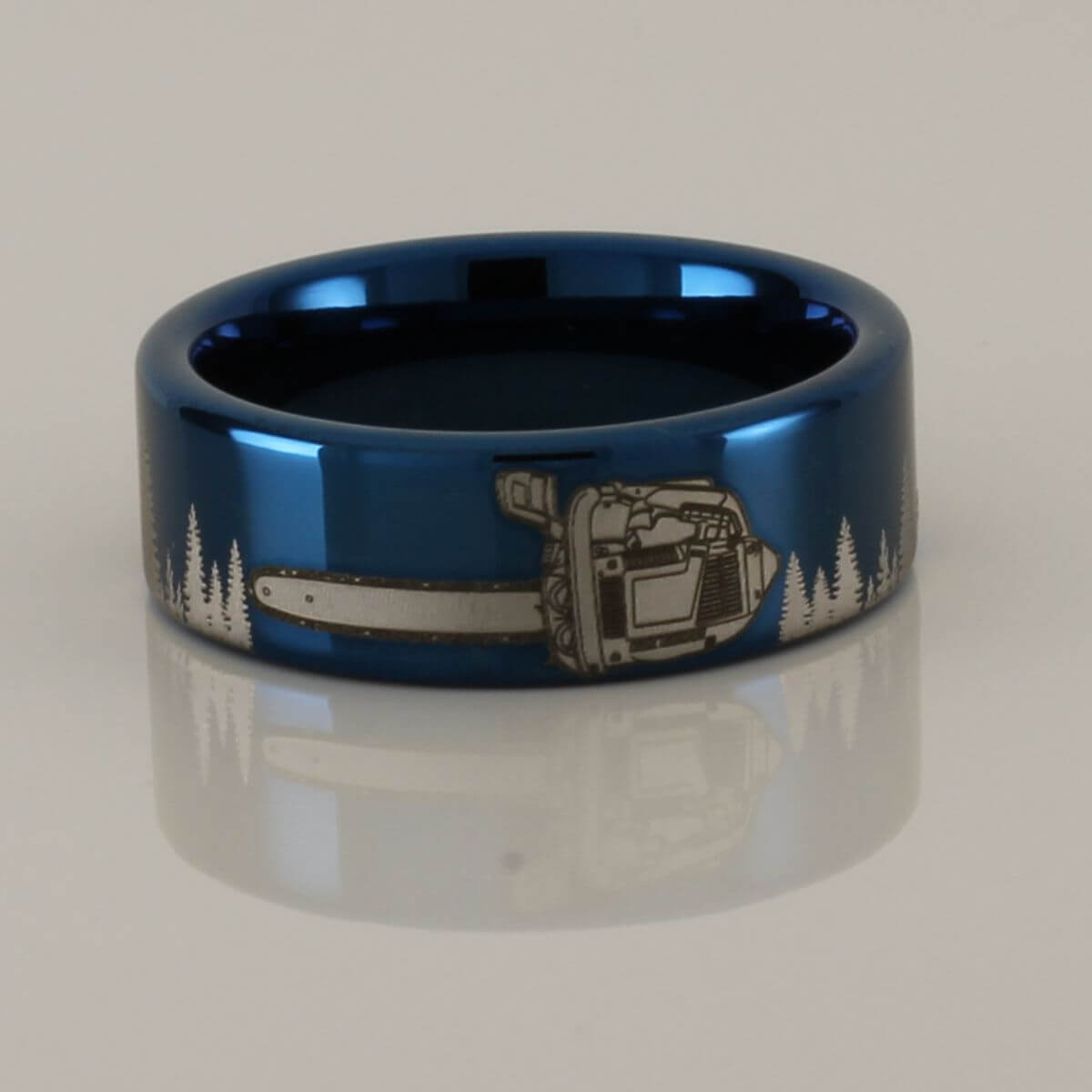 Excavator Chainsaw Bulldozer Tungsten Ring - My Shinies