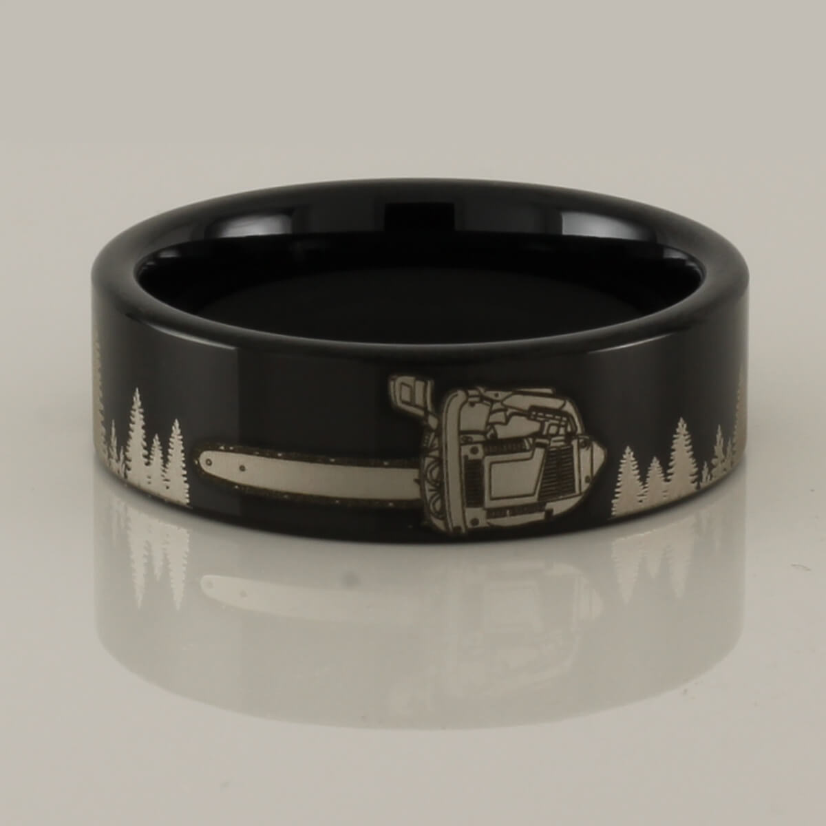 Excavator Chainsaw Bulldozer Tungsten Ring - My Shinies