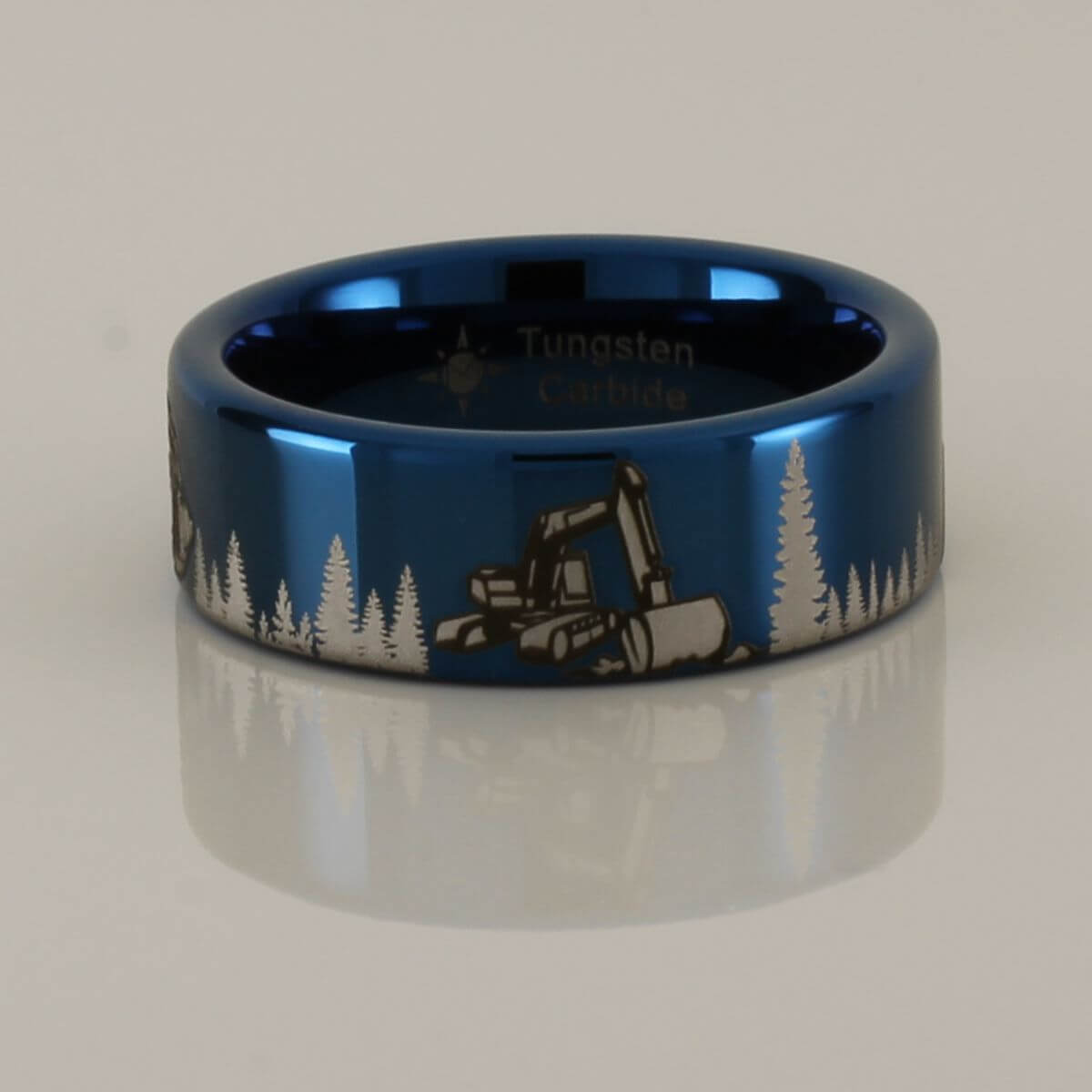 Excavator Chainsaw Bulldozer Tungsten Ring - My Shinies