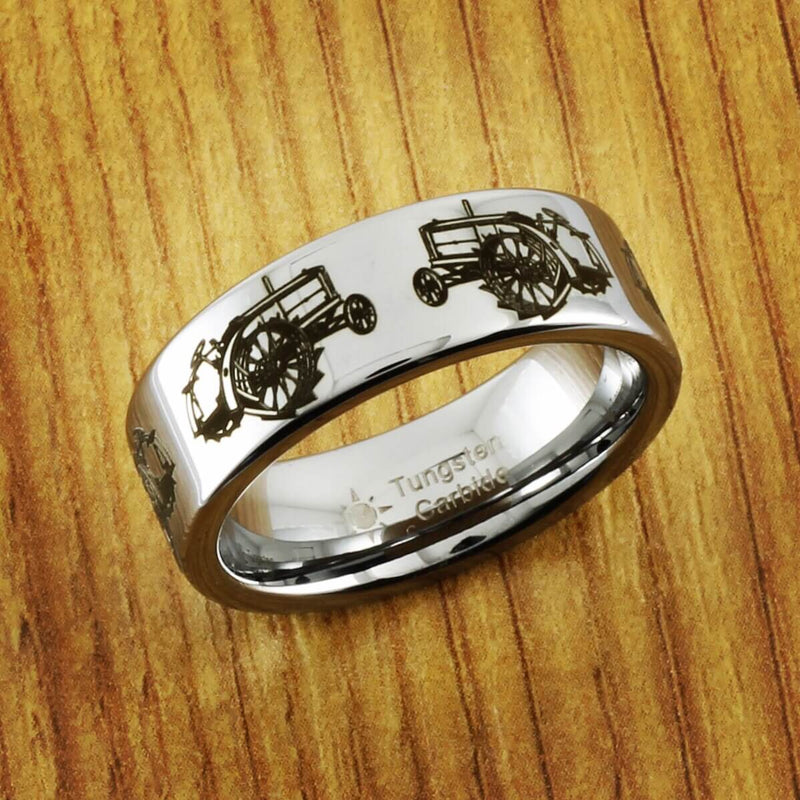 Antique Tractor Tungsten Ring - My Shinies