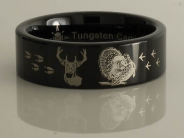 Deer and Turkey Tungsten Ring - My Shinies