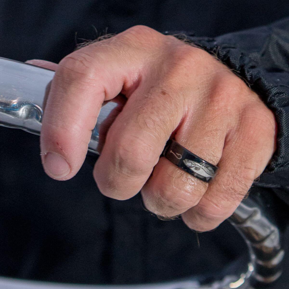 Tungsten Spotted Sea Trout Ring - My Shinies