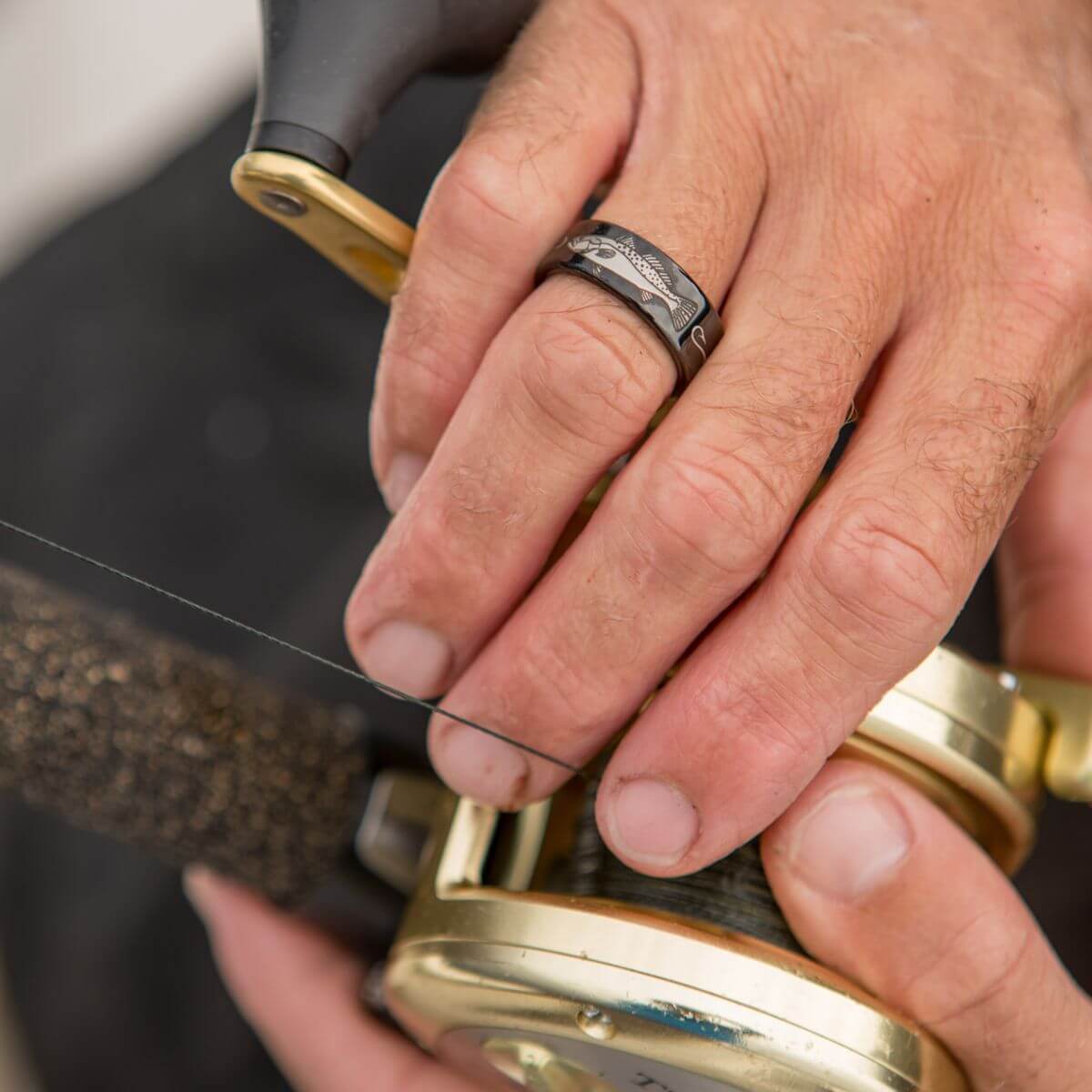 Tungsten Spotted Sea Trout Ring - My Shinies