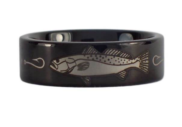 Tungsten Spotted Sea Trout Ring - My Shinies