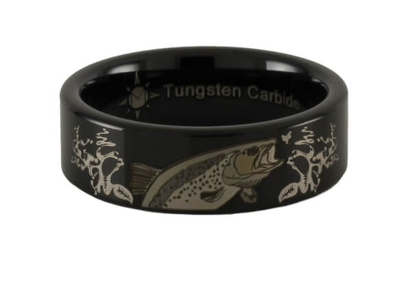 Trout Jumping Tungsten Ring - My Shinies